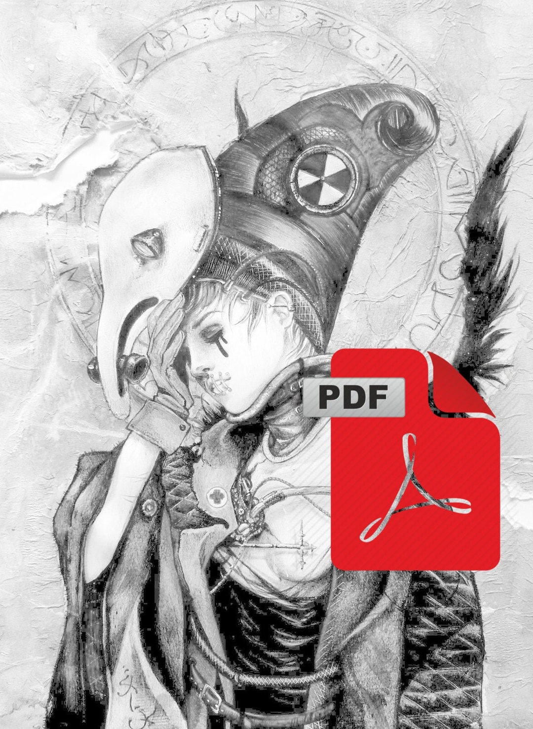 Apocalypse PDF Single Coloring Page Hollow Moon Art - Etsy