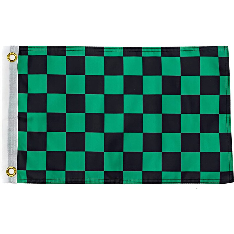 Black and Green Checkered Flag 12x18 Inches Perfect for UTV - Etsy