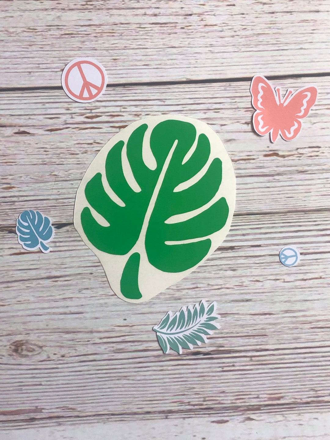 Monstera Leaf Vinyl Decal | Car Sticker - Etsy