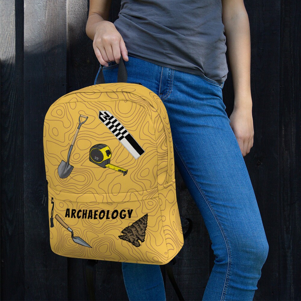 Archaeology Backpack: Water-resistant Polyester Laptop Bag - Etsy