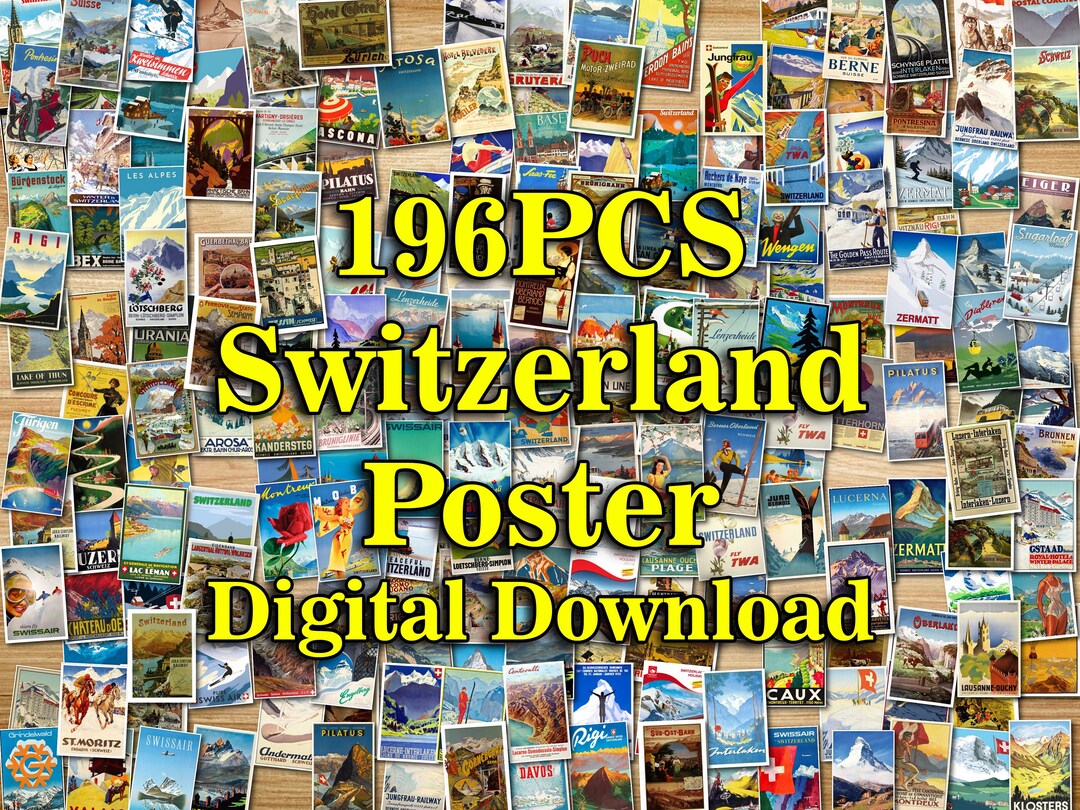 Switzerland Poster, Switzerland Print, Geneva Poster, Swiss Travel ...