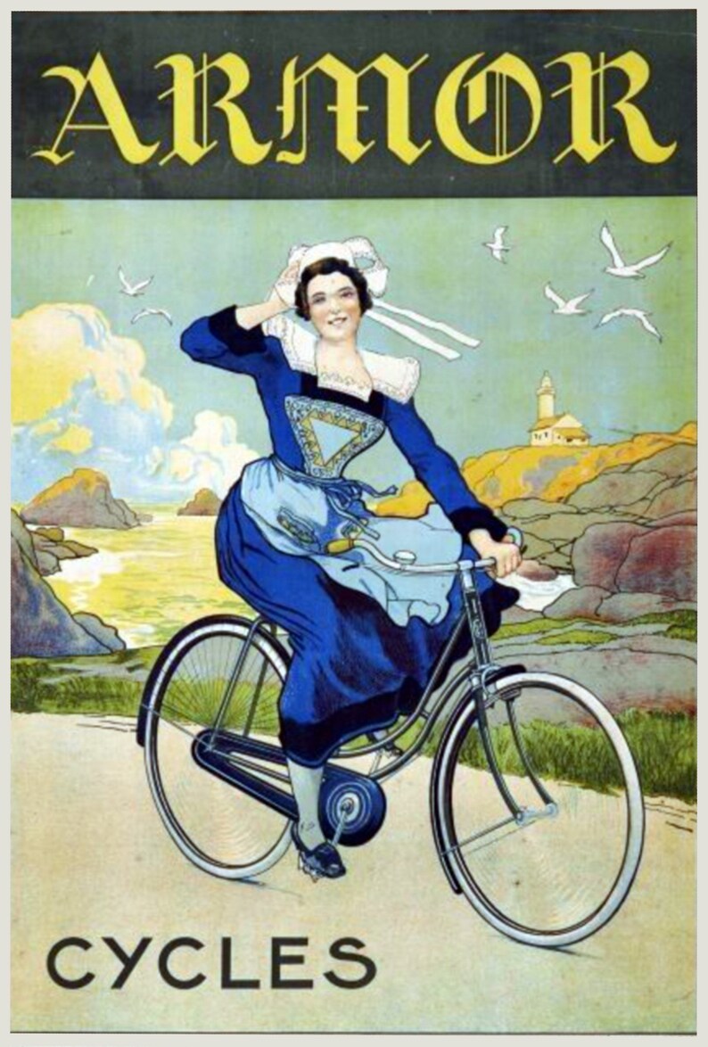 Old Bicycle Poster, Retro Cycling Poster, Bike Enthusiast Gift, Bicycle ...