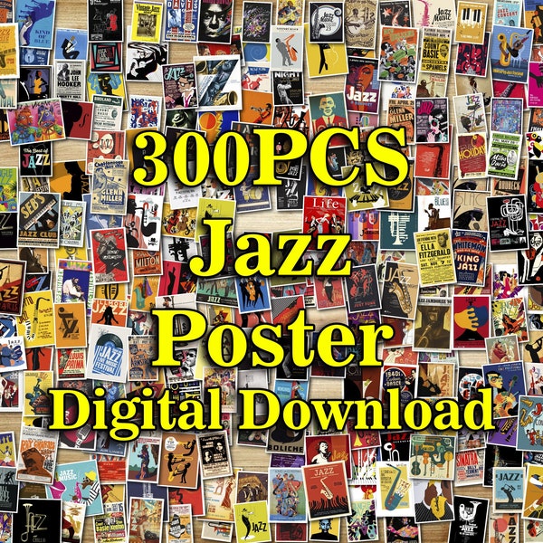 Vintage Jazz Poster - Etsy