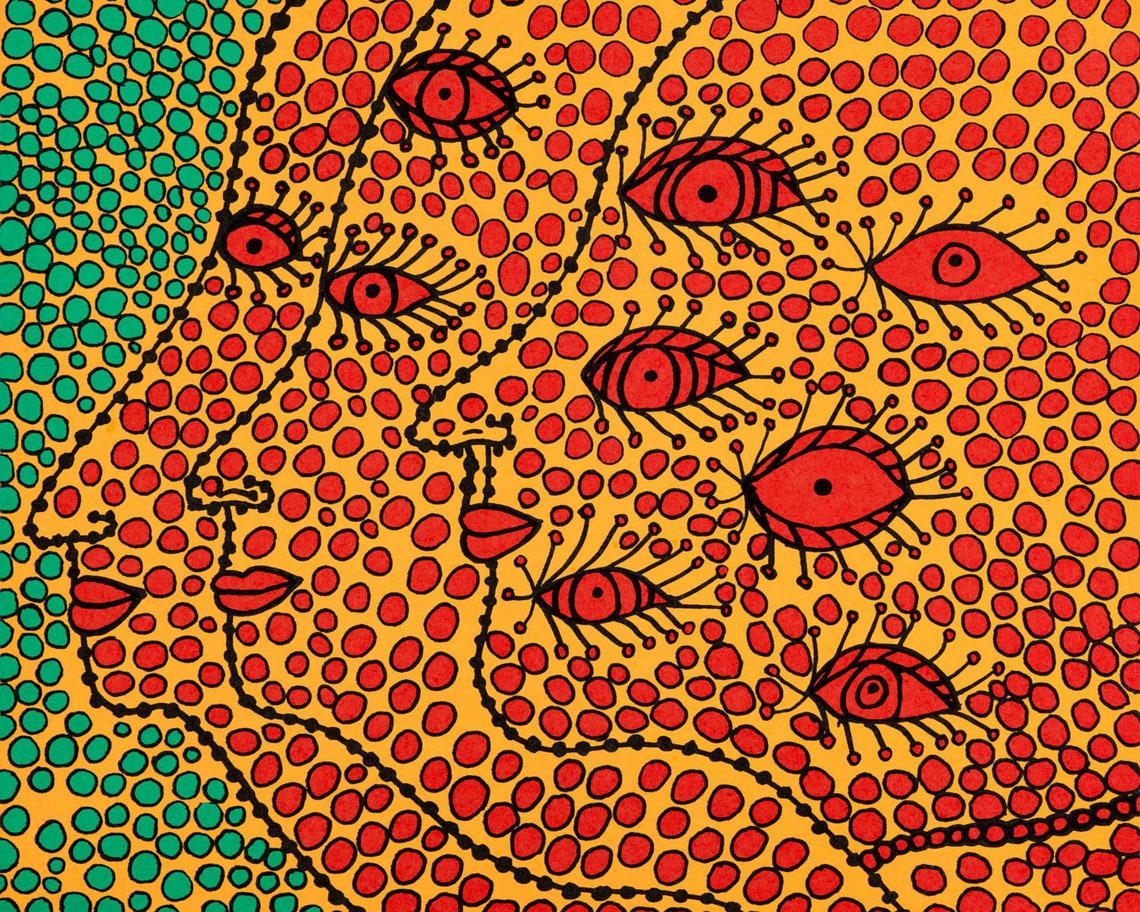 Yayoi Kusama Print, Yayoi Kusama Poster, Yayoi Kusama Pattern, Kusama ...