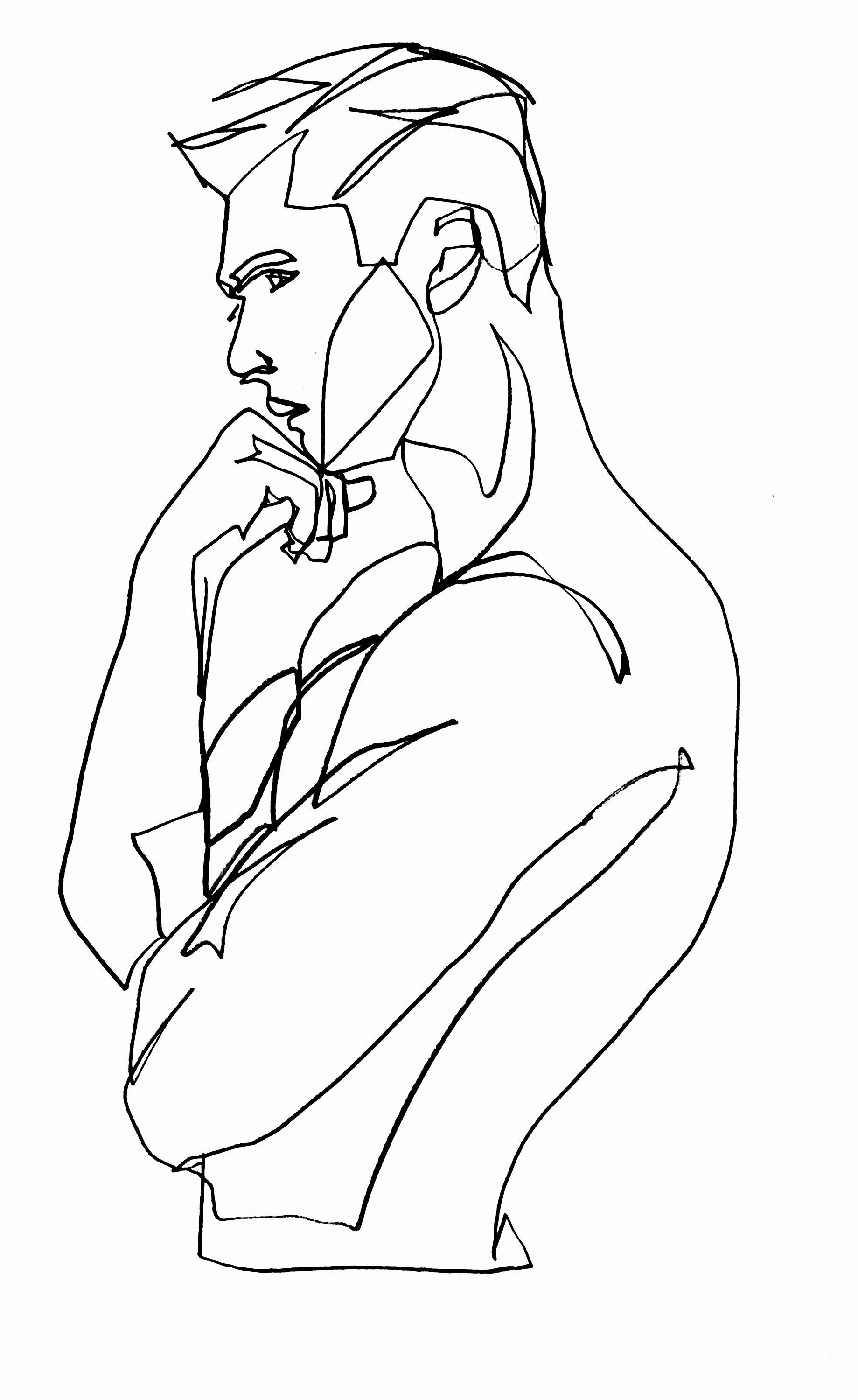 Gay Line Art, Gay Housewarming, Gay Kink Queer Art, Gay Boyfriend Gift ...