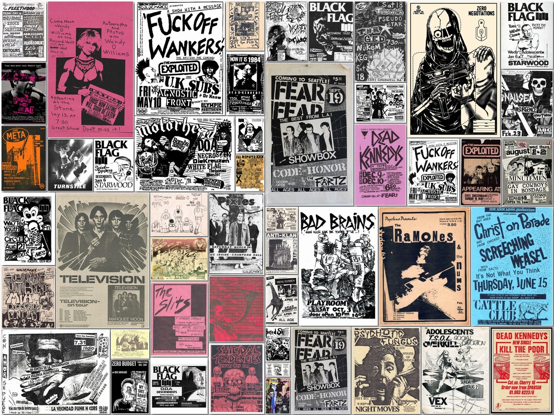 Crust Punk, Punk Posters, Hardcore Punk, Post Punk, Punk Wall Art, Punk ...