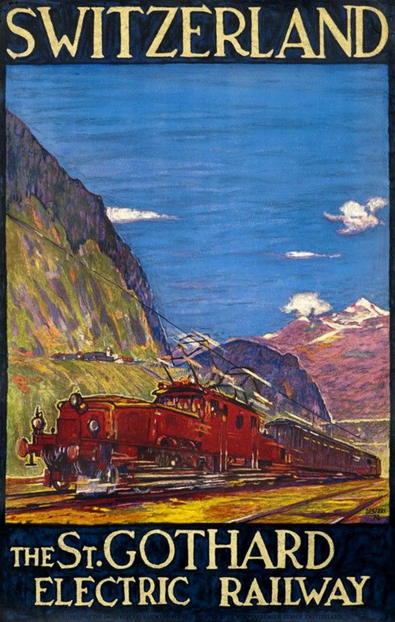 Switzerland Poster, Switzerland Print, Geneva Poster, Swiss Travel ...