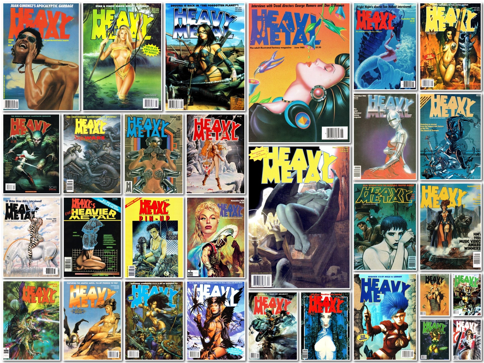 Heavy Metal Magazine, Heavy Metal Posters, Heavy Metal Covers, Heavy ...
