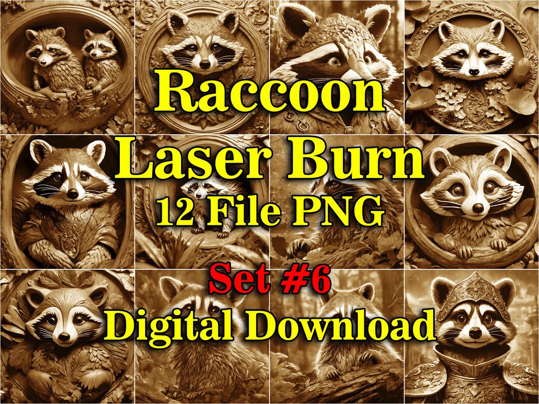 Raccoon Laser File, Raccoon Head, Raccoon Png, 3d Raccoon, Raccoon ...