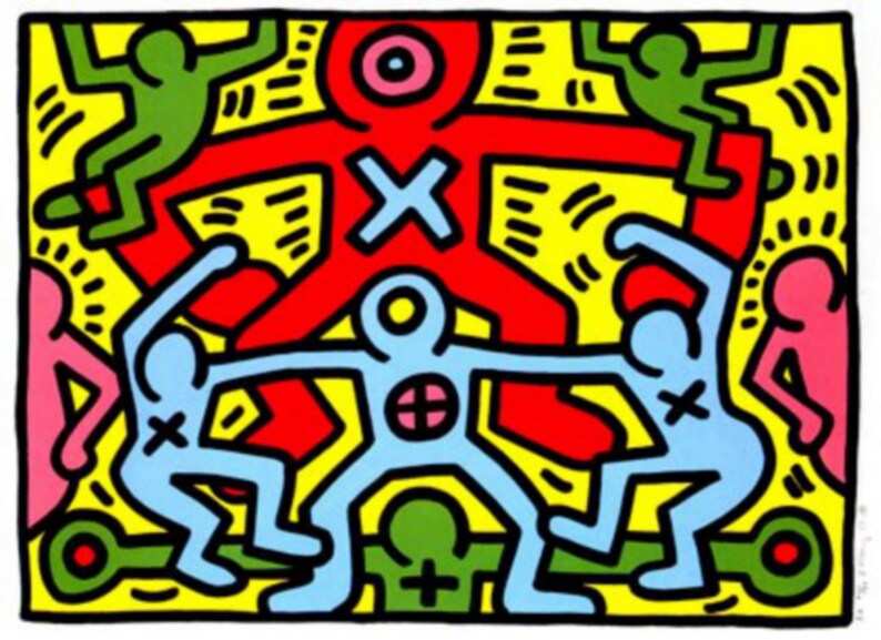 Keith Haring Print, Keith Haring, Keith Haring Poster, Keith Haring ...