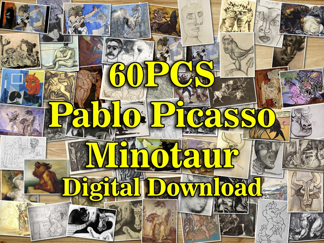 Picasso Minotaur, Picasso Art Print, Picasso Poster Set, Pablo Picasso ...