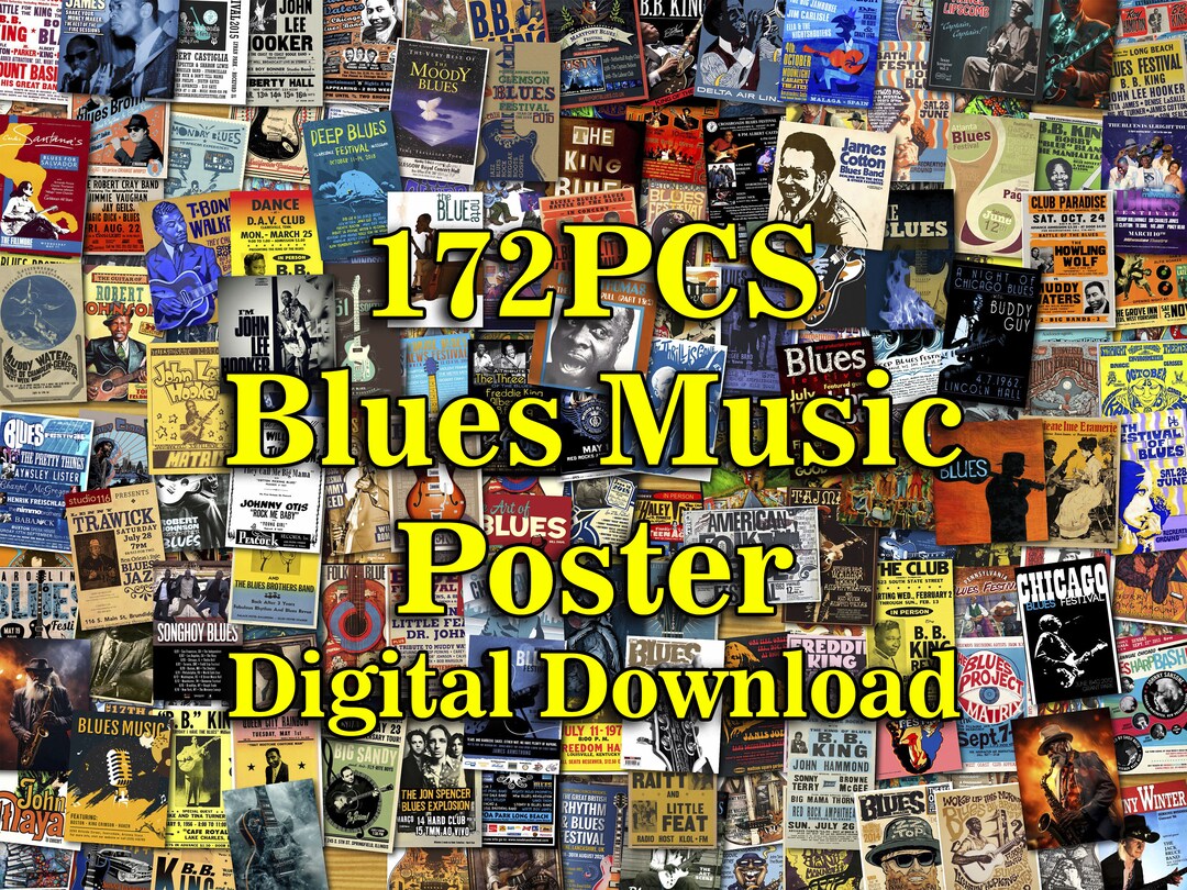 Blues Poster, Blues Wall Art, Blues Music Posters, Blues Posters and ...