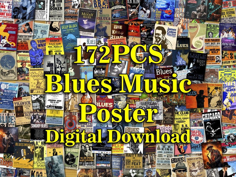 Blues Poster, Blues Wall Art, Blues Music Posters, Blues Posters and ...