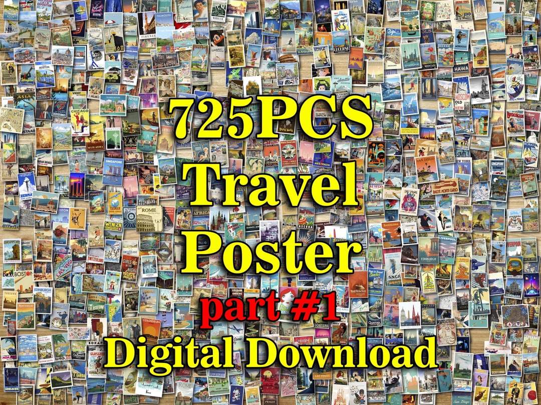 Airline Wall Art, Travel Collage Poster, Vintage Airline, Pan Am ...