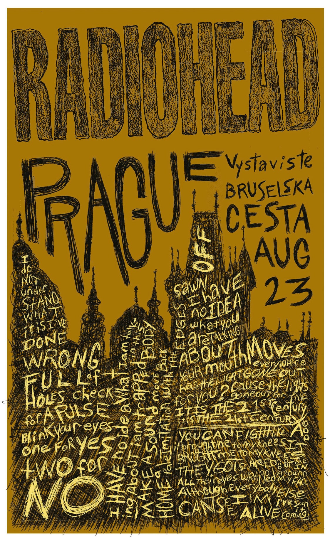 Alternative Rock Print, Art Rock Poster, Alternative Rock Poster ...