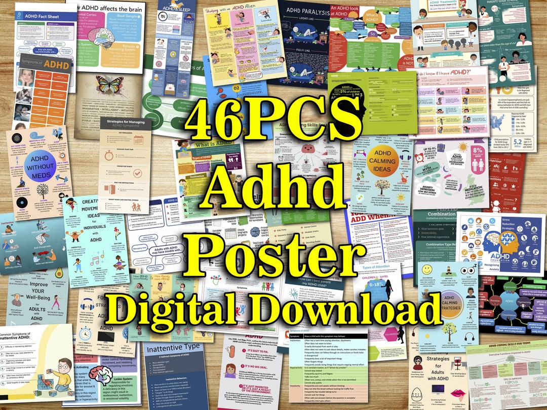 Adhd Posters, Adhd Journal, Adhd Kids, Adhd Art, Adhd Relief, Adhd ...