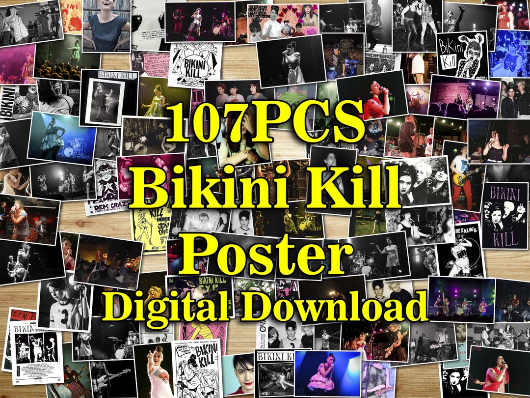 Bikini Kill Poster, Bikini Kill Print, Punk Rock Poster, Riot Grrrl ...
