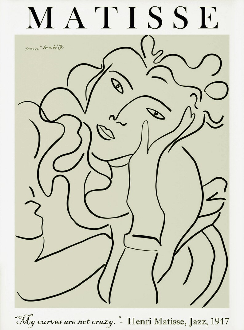 Matisse Lithograph, Matisse Line Art, Matisse Style Art, Matisse ...