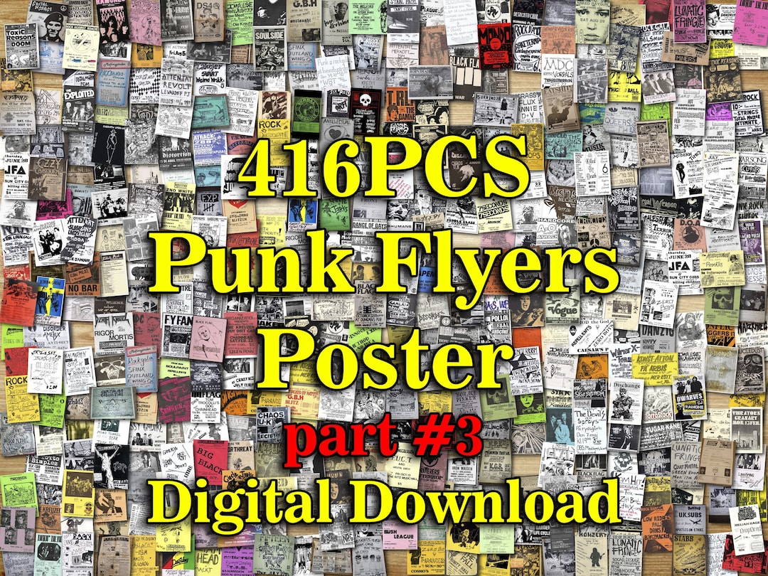 Punk Wall Art, Punk Poster, Punk Posters, Punk Wall Decor, Punk Flyers ...