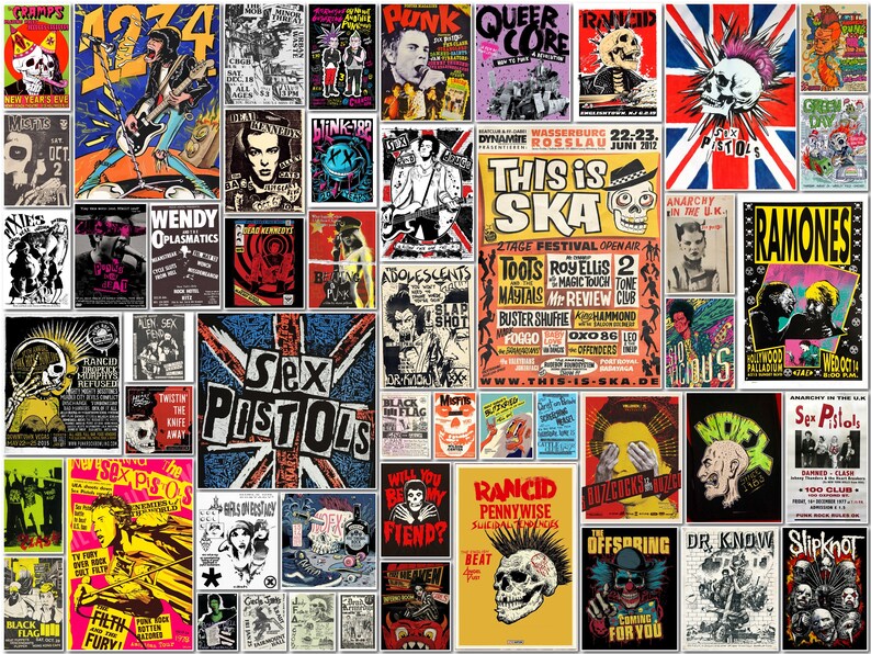 Punk Posters, Punk Poster, 80s Punk, Crust Punk, Punk Wall Art, Punk ...