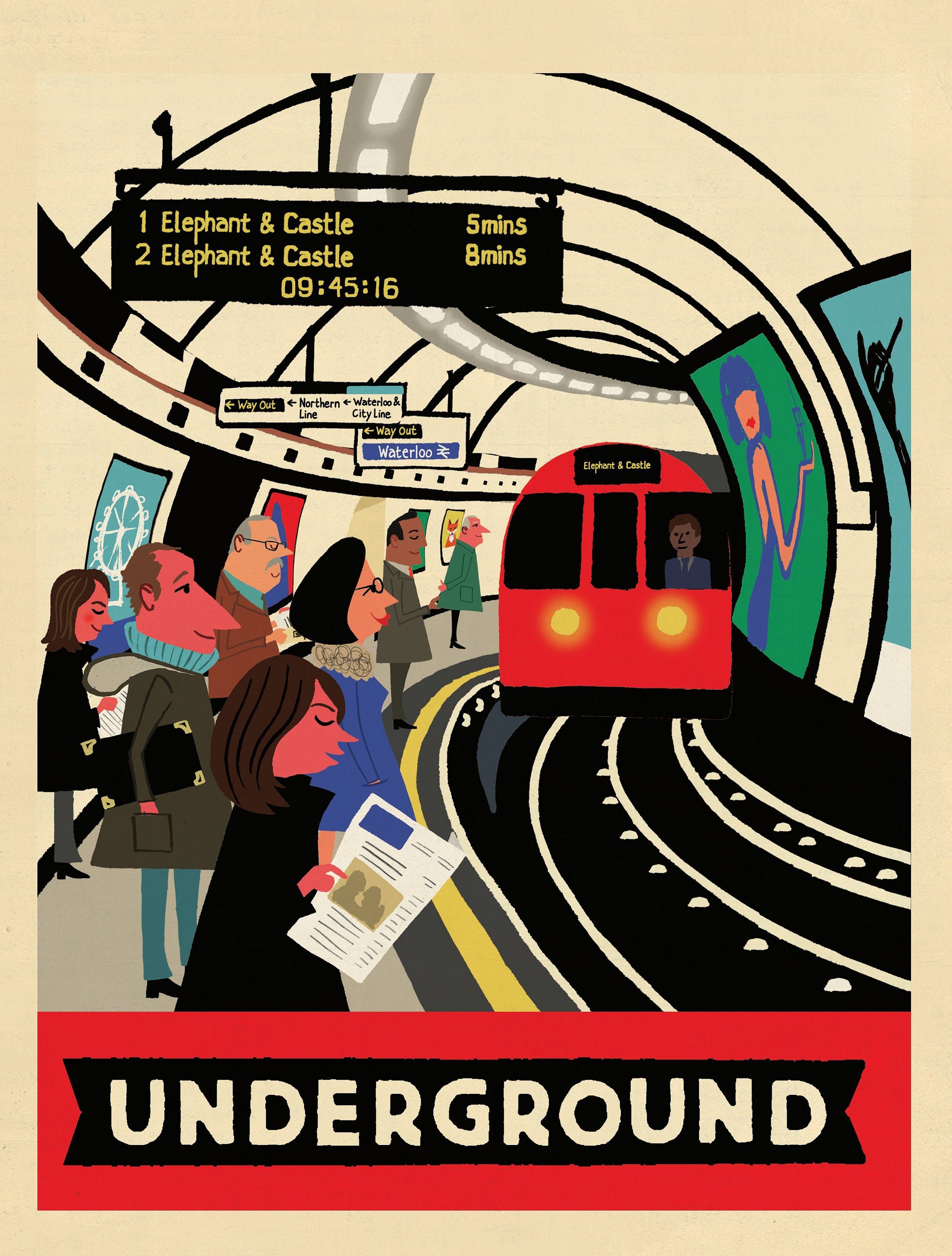 London Underground Art, London Underground Poster, London Underground ...