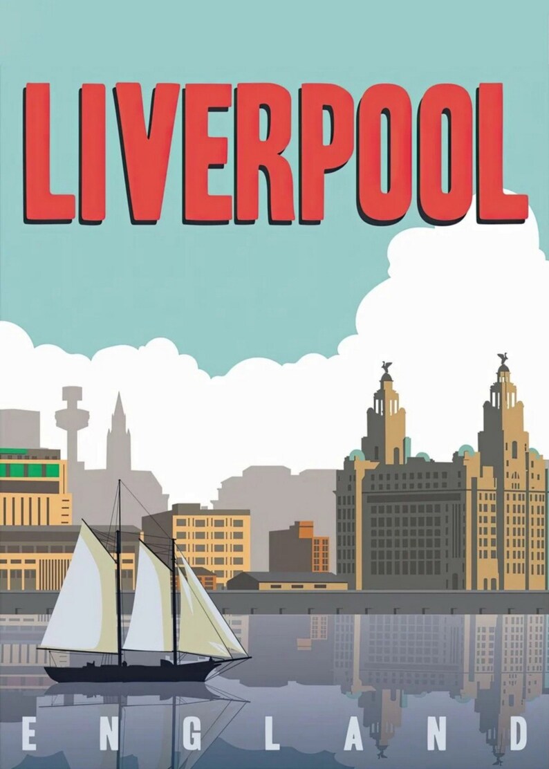 Liverpool Poster, Liverpool Map, Liverpool Prints, Liverpool Art ...