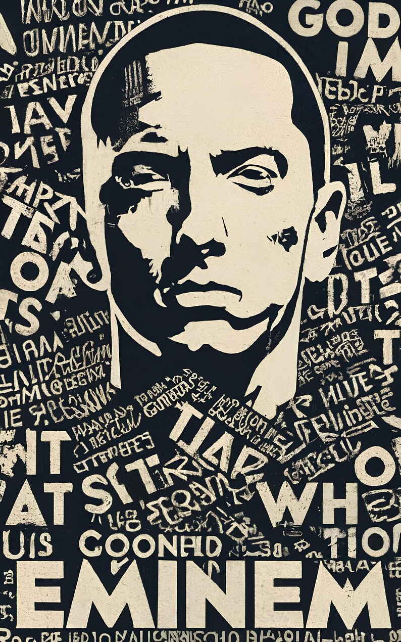 Rap Print, Rap Poster, Rap Posters, Rapper Wall Art, Rap Album Posters ...