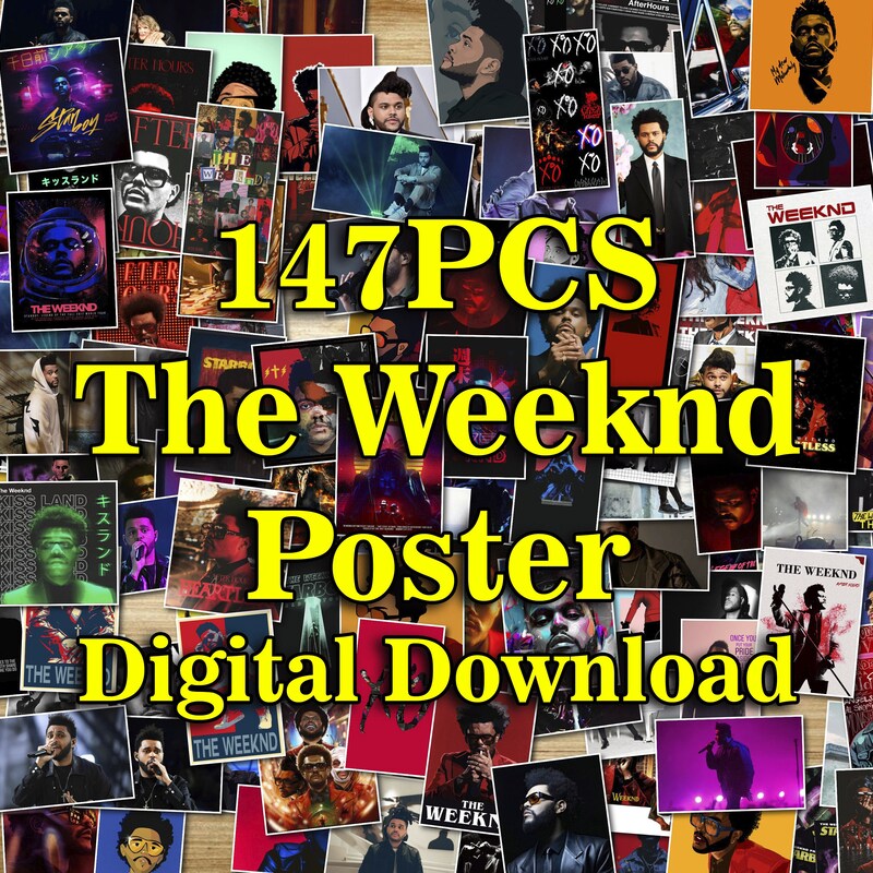 The Weeknd Wall Art - Etsy