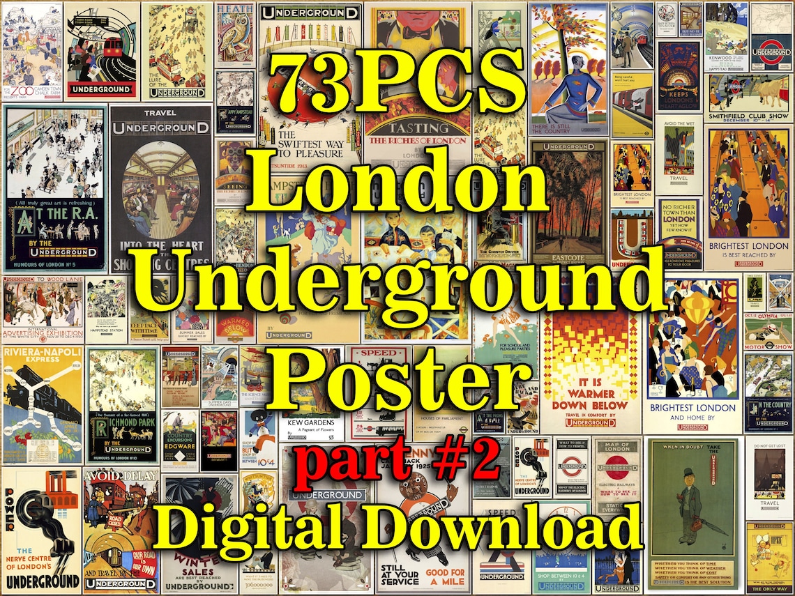 London Underground Art, London Underground Poster, London Underground ...