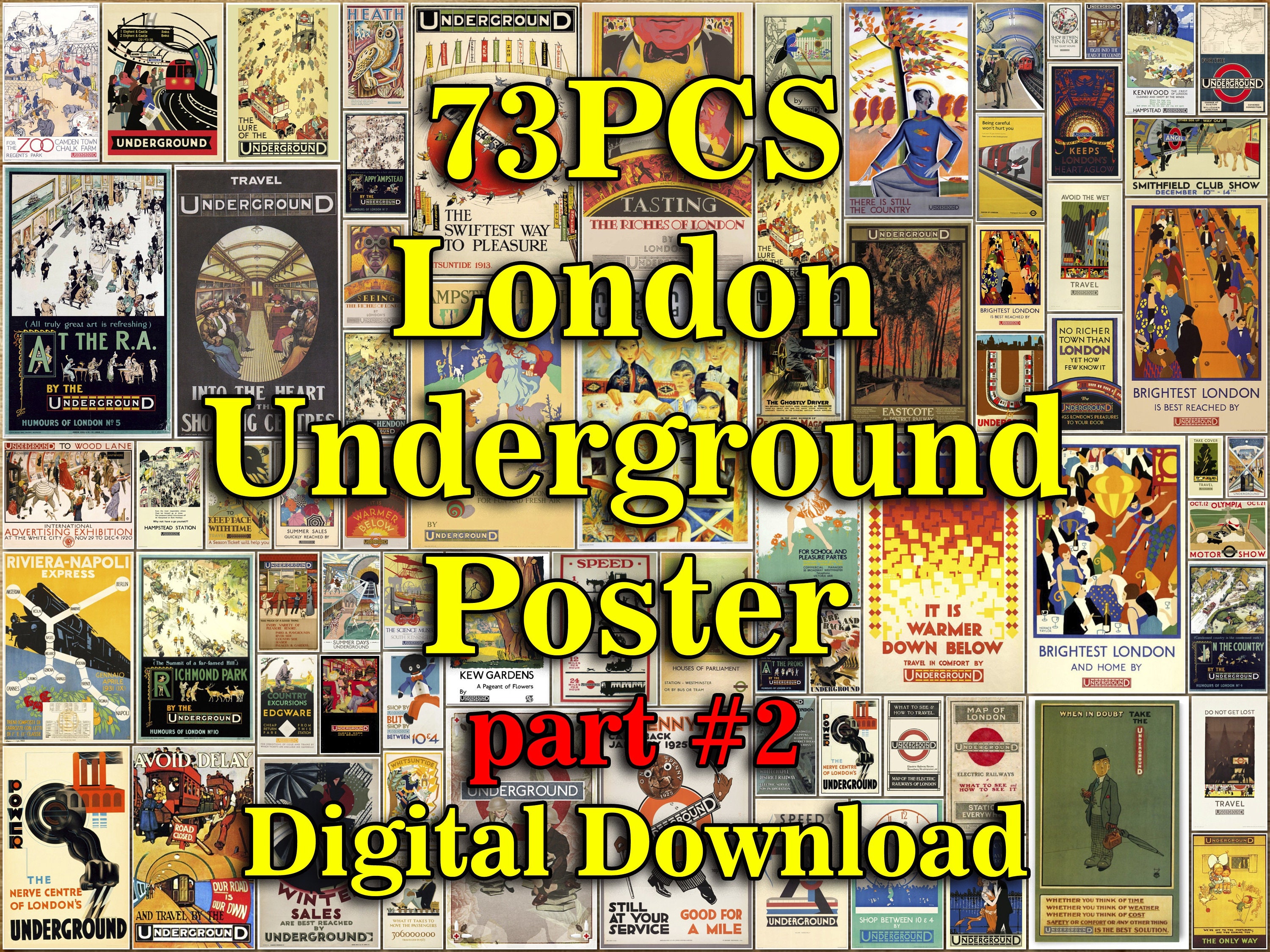 London Underground Art, London Underground Poster, London Underground ...