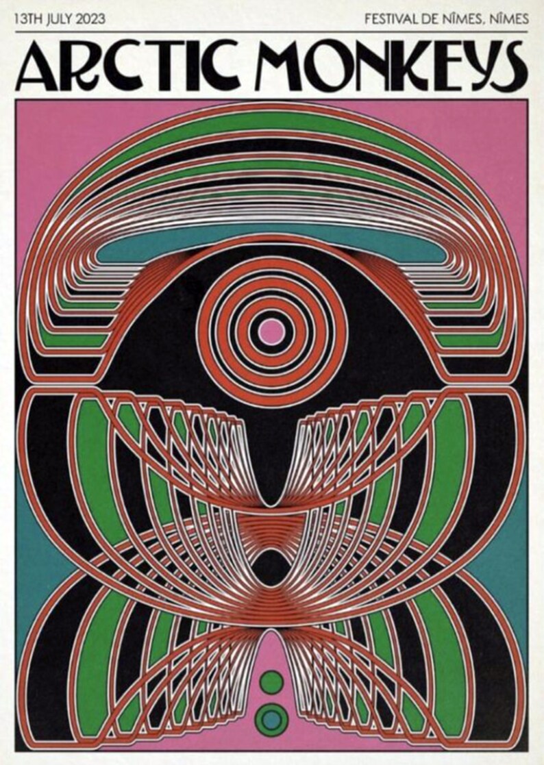 Psychedelic Rock Poster, Indie Pop Poster, Indie Rock Poster, Post-punk ...