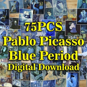 Picasso Blue Period, Picasso Sketch Print, Pablo Picasso Poster ...