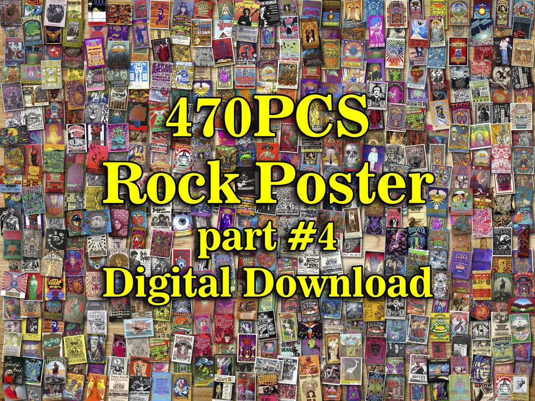 Punk Rock Poster, Rock Band Poster, Rock Band Print, Band Posters ...
