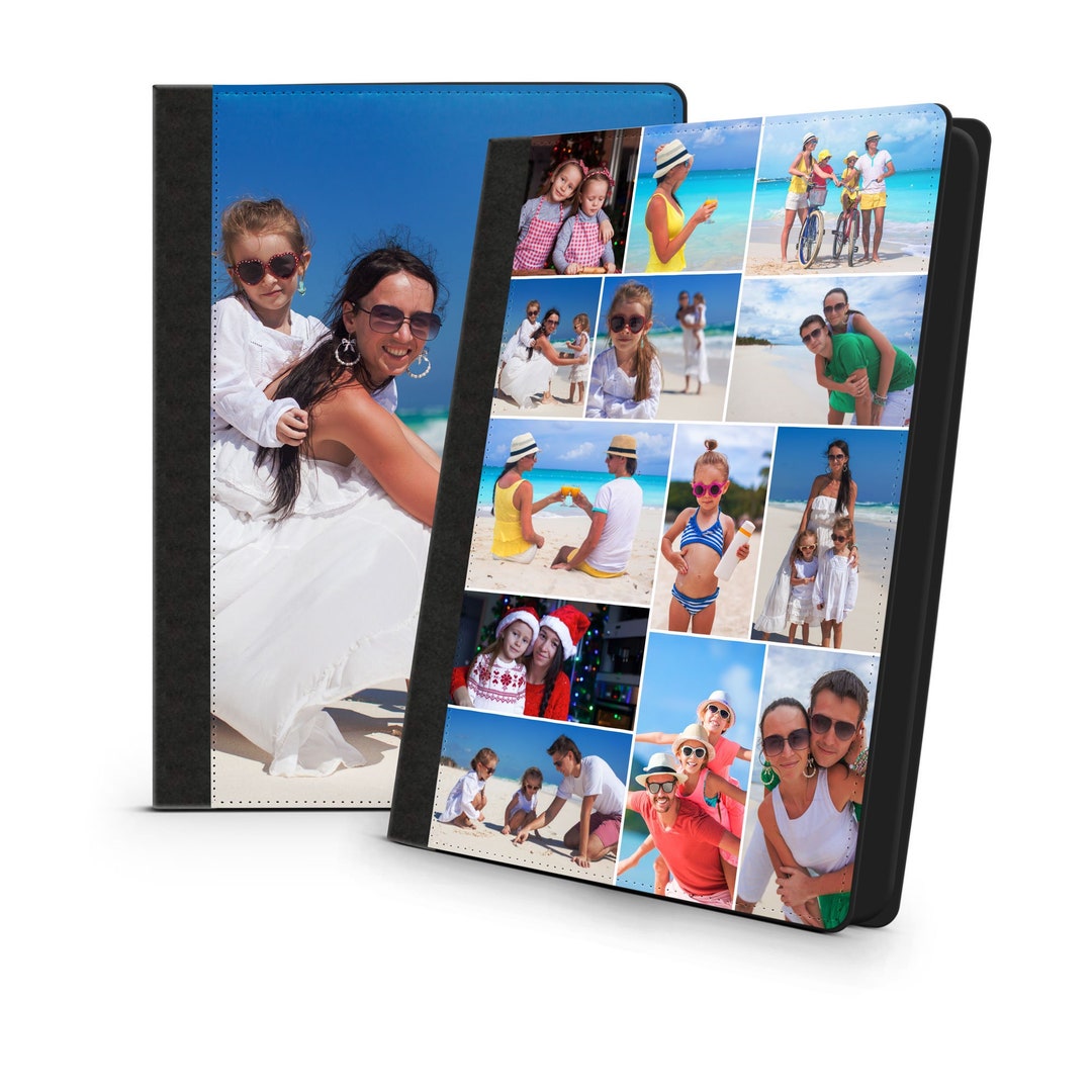 Peronalised Photo Collage iPad Cover Custom Picture Leather Flip Case ...