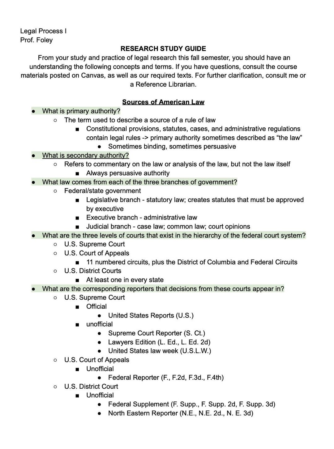 Legal Writing Outline for Law Students | IRAC, CREAC, and Case Briefing ...