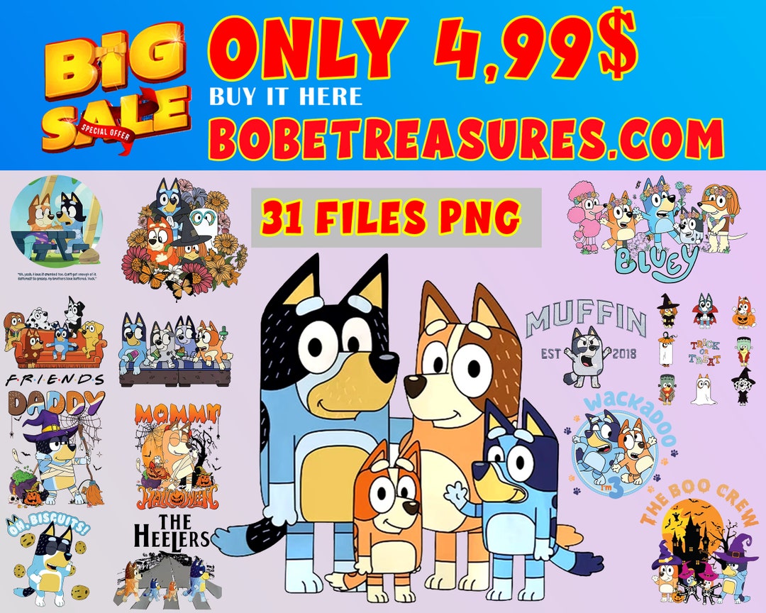 Bluey Svg Bundle Bluey Svgs Bluey Pngs Bluey Digital Etsy New Zealand