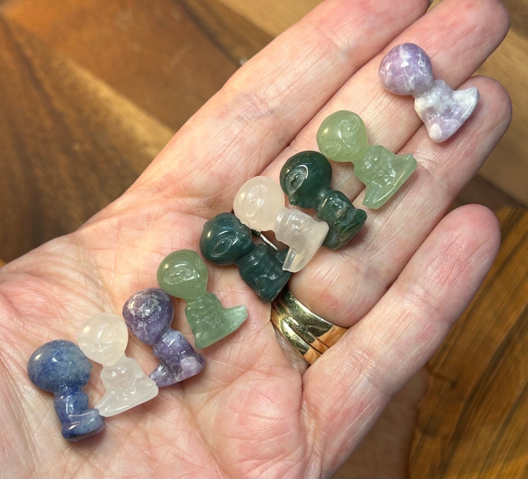 Alien Crystal Mini Carving Crystals Stone Carvings Miniatures Yoga ...