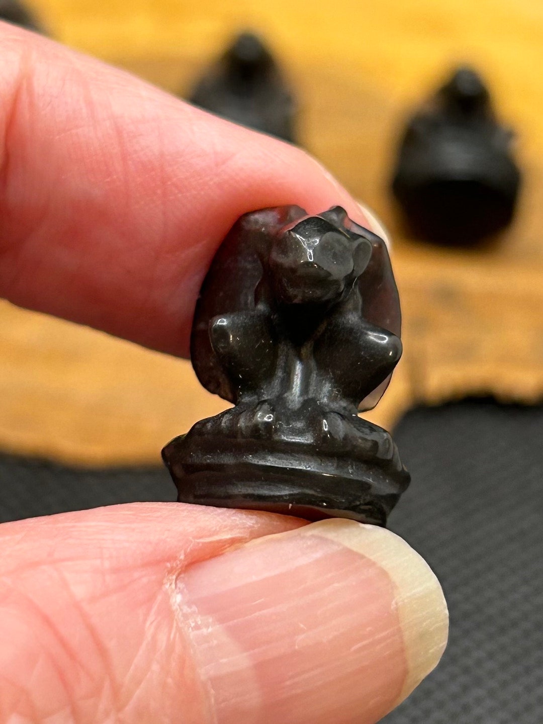 Ice Obsidian Gargoyle Crystal Mini Carving Crystals Stone Carvings ...