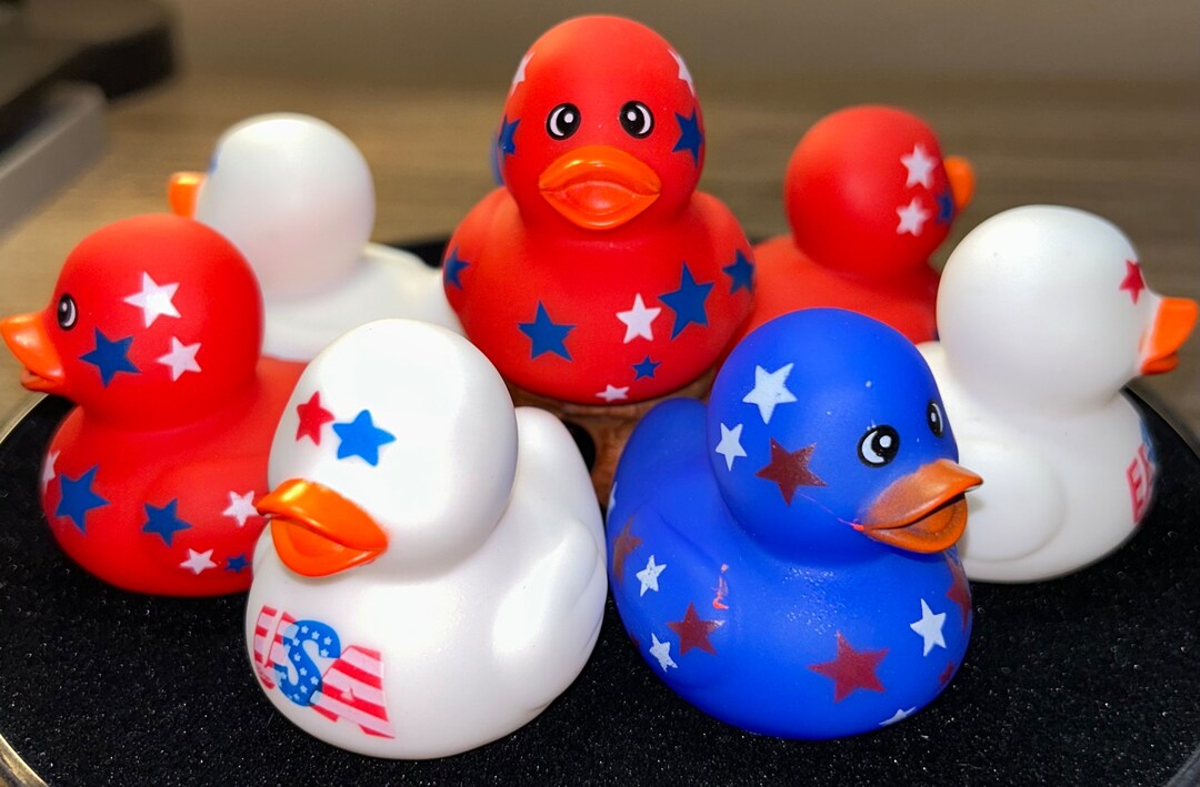 American Flag USA Pride Patriotic Vehicle Ducking Rubber Duck Ducks ...