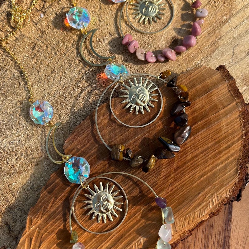 Glass Moon Suncatcher - Etsy