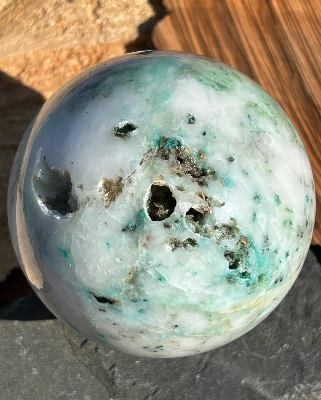 Phoenix Stone Crystal Sphere A Hand Carved Crystals Stones Pheonix ...