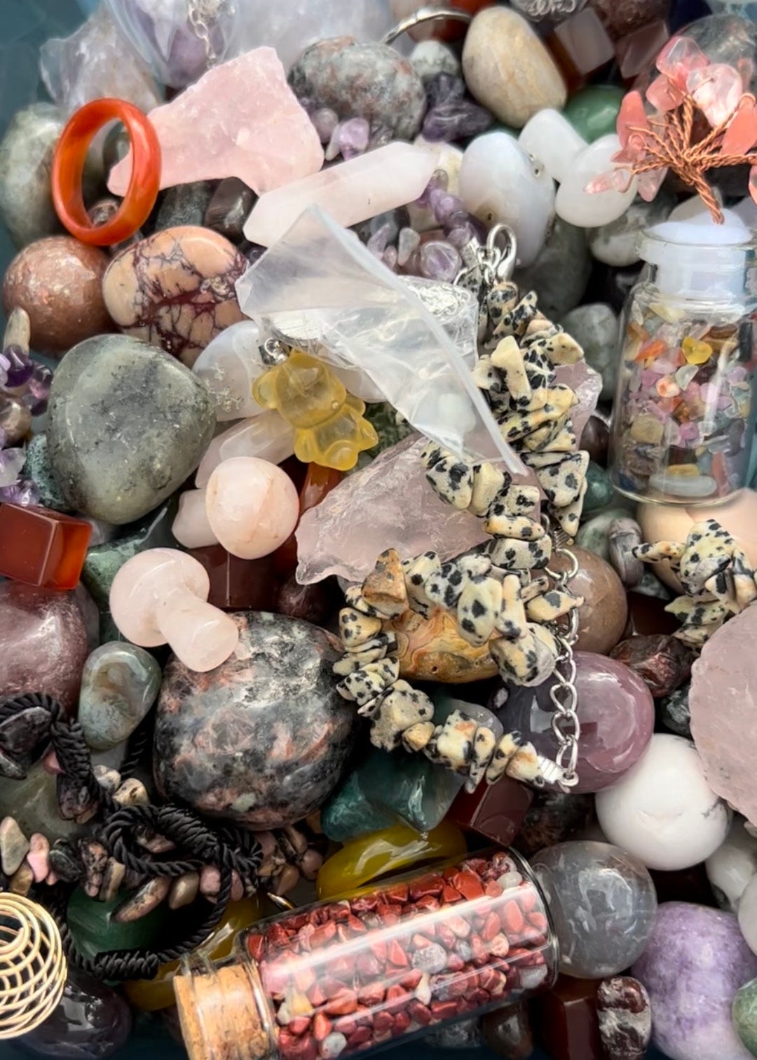 Crystal Lucky Scoop Mystery Mix of Natural Stones Tumbles Jewelry ...