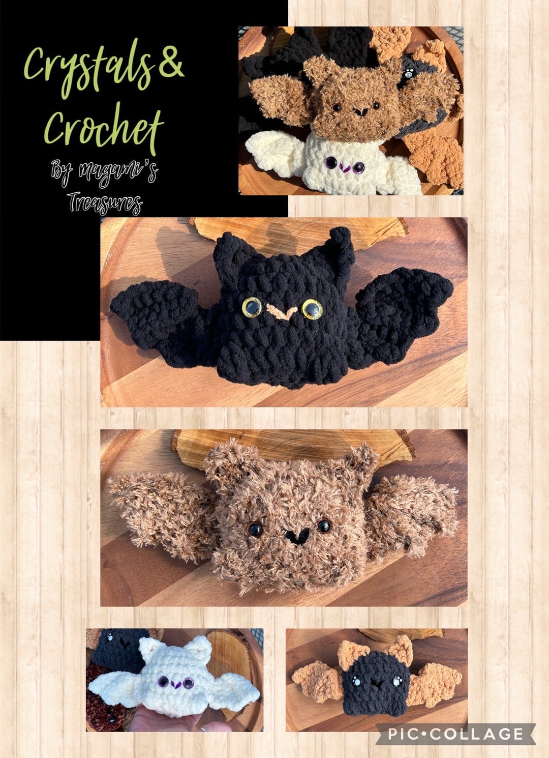 Crochet Bat Plushie Plushie Plushy Amigurumi Bats Stuffie Stuffed ...
