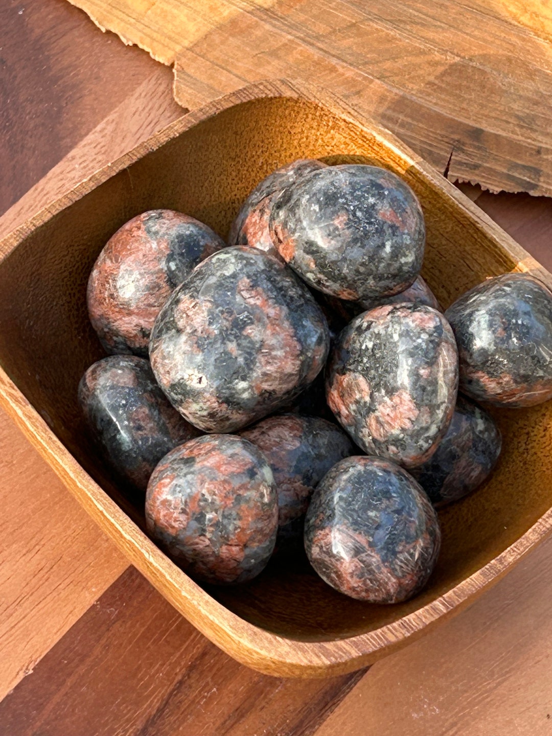 2 Pc Red Que Sera Crystal Tumbles Crystals Stones Llianite - Etsy