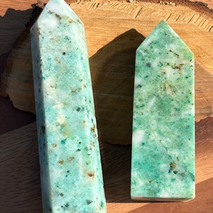 Phoenix Stone Crystal Tower Blue Green White Crystals Towers Compassion ...