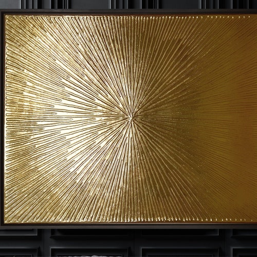 Large Painting Gold Rich Texture Oversize Abstract Wall Art - Etsy