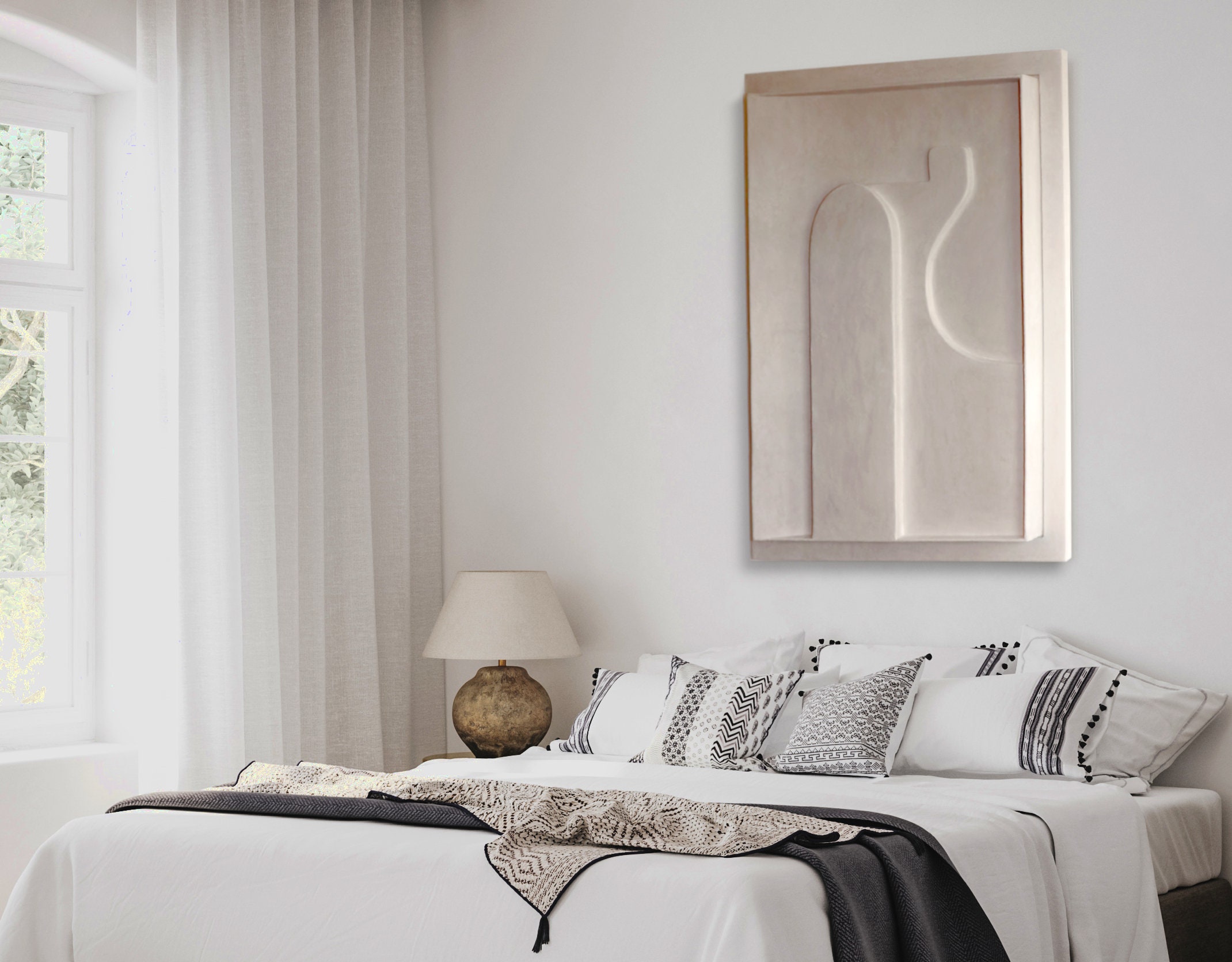 Abstract 3D Wall Art Plaster Painting Texture Sculptural - Etsy Australia