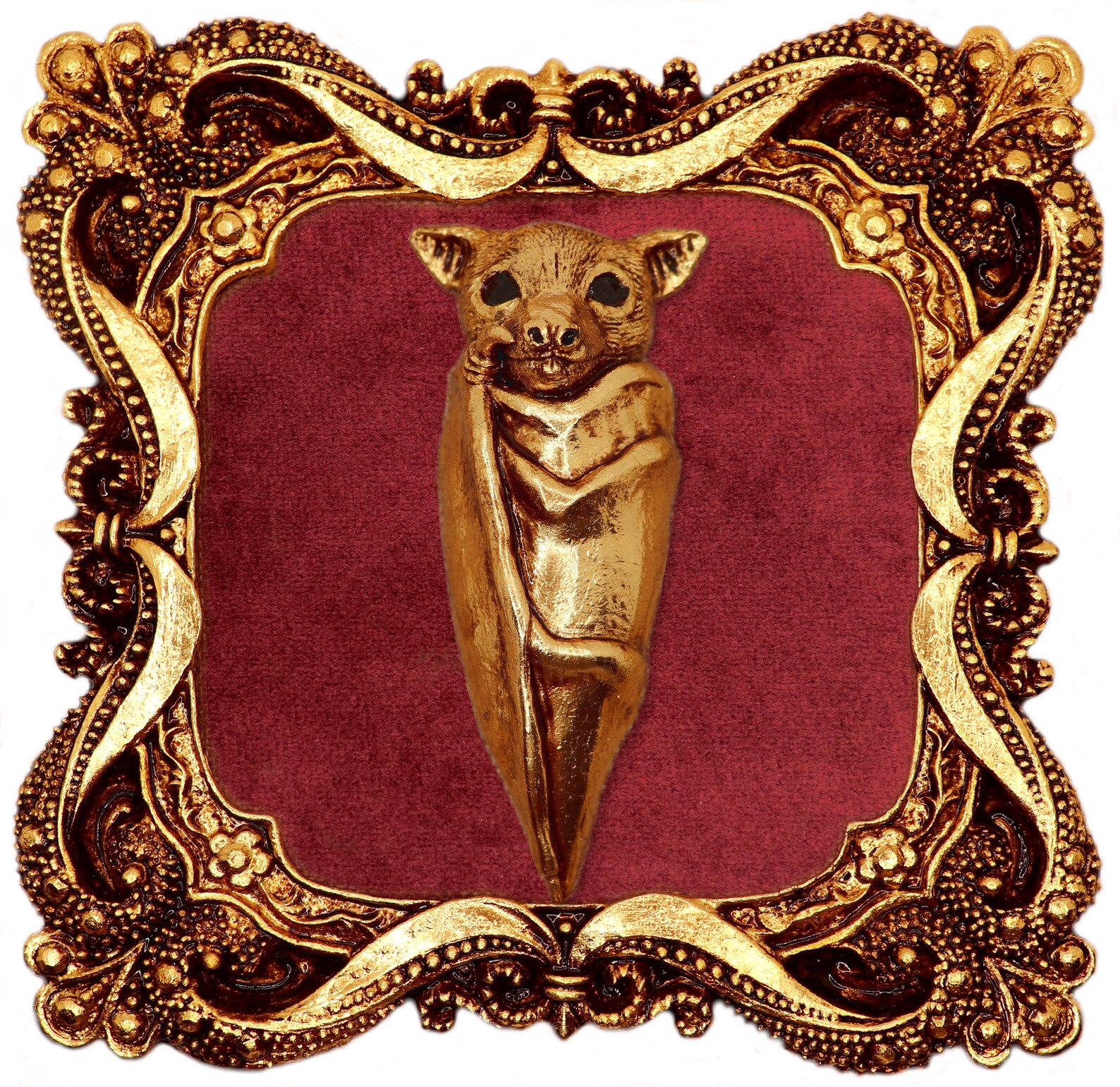 Bat Gothic Framed Goth Home Cute Witch Décor Vampire Memento | Etsy