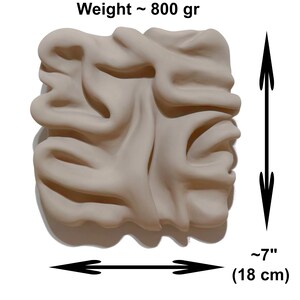 Fabric Textile Plaster Wall Art Ceramic Clay Draped Imitation 3D ...