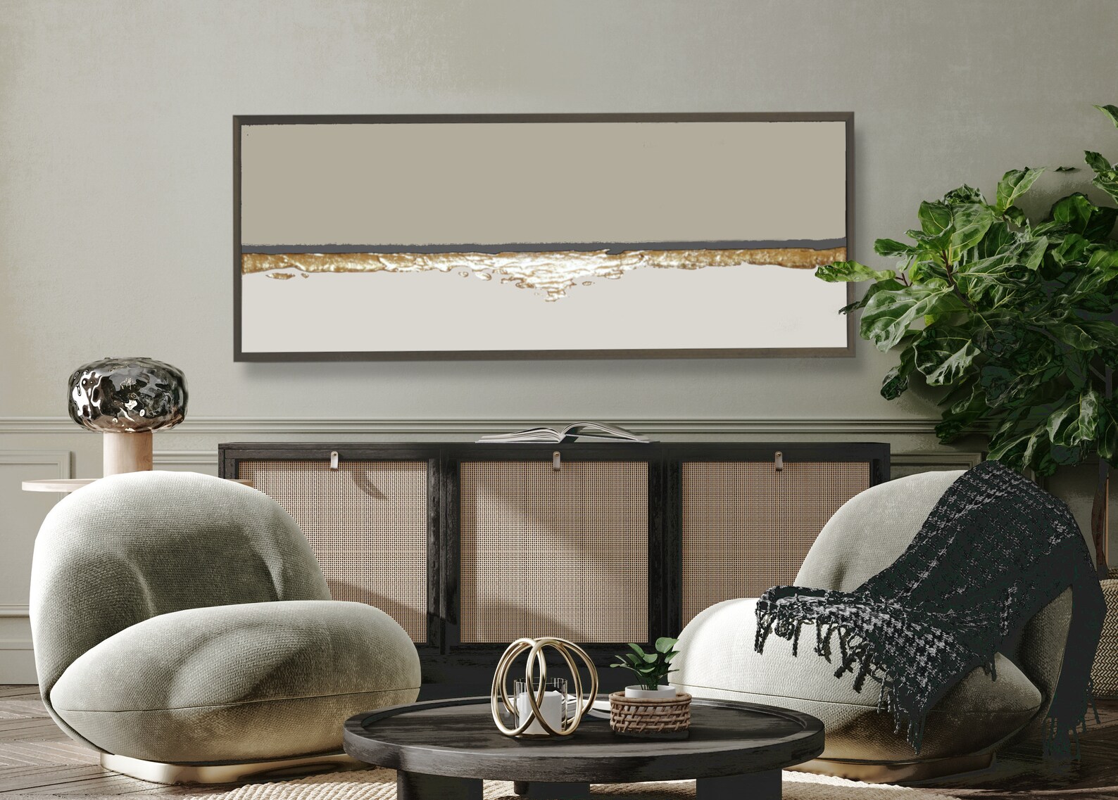 Large Landscape White Wall Art Abstract Canvas Original - Etsy